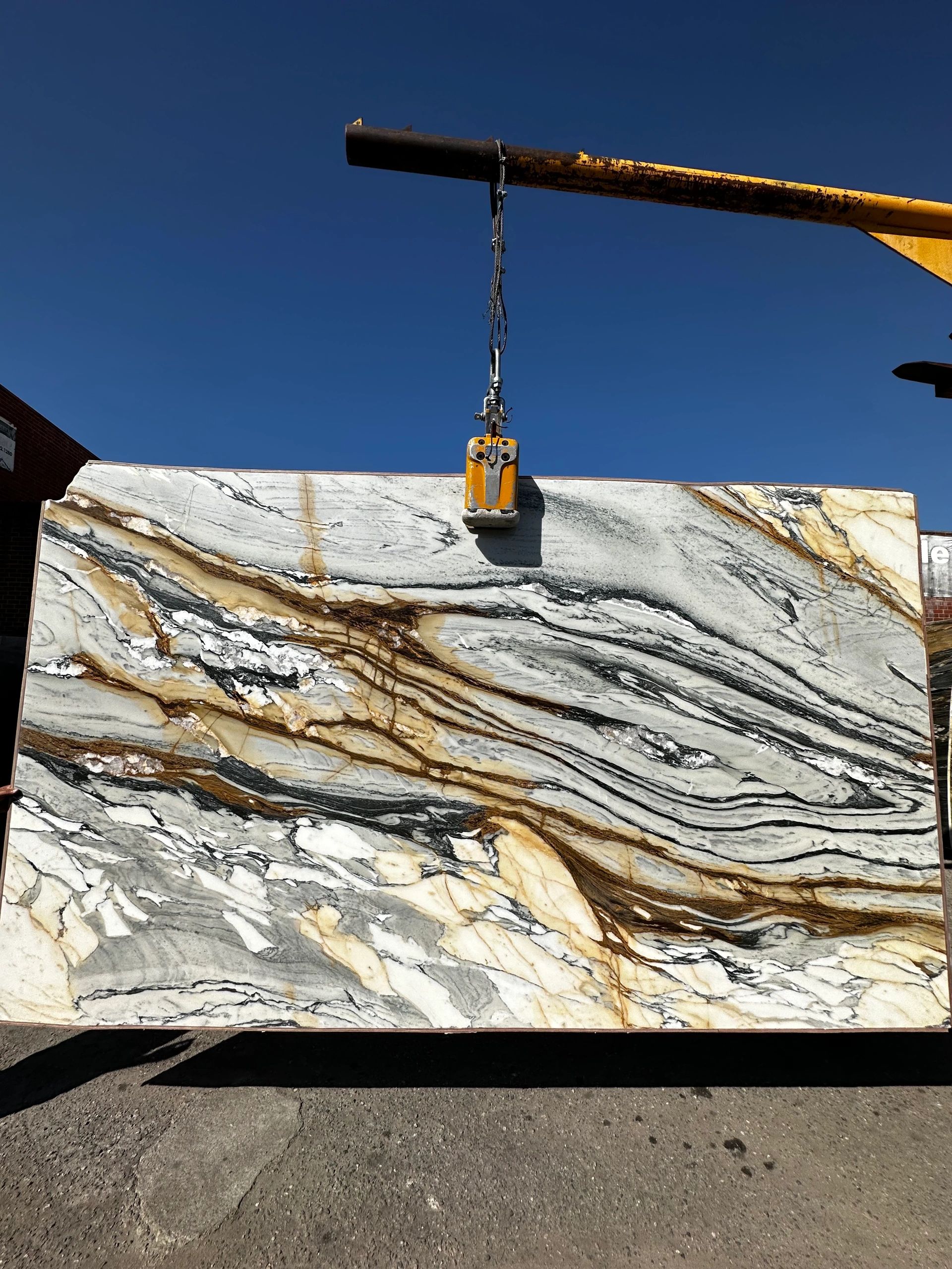 Calacatta Picasso Gold Oro Extra Macchia Marble Slab Polished